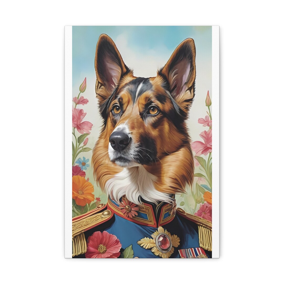 Regal Shepherd General: Ai-generated German Shepherd in Decorated ...