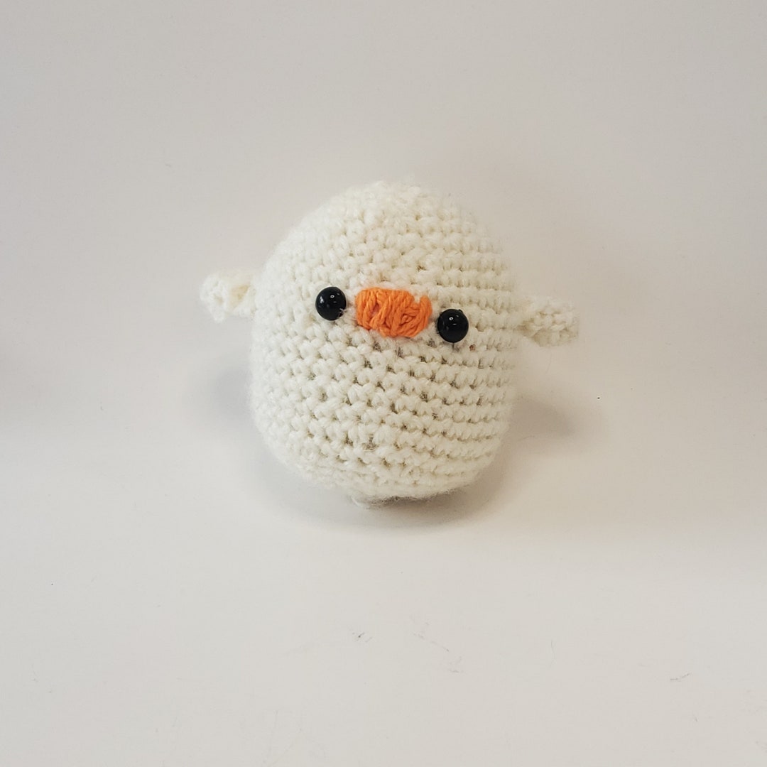Small Cute Squishy Crochet Duck Plush Toy Goose - Etsy