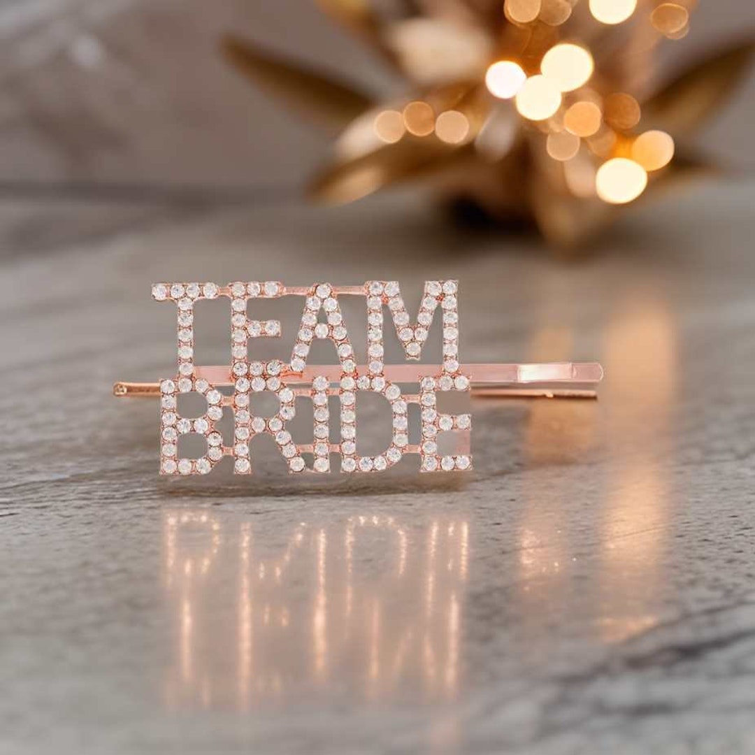 Team Bride Hair Clip, Team Bride Hair Pins, Bride Hair Accessories ...