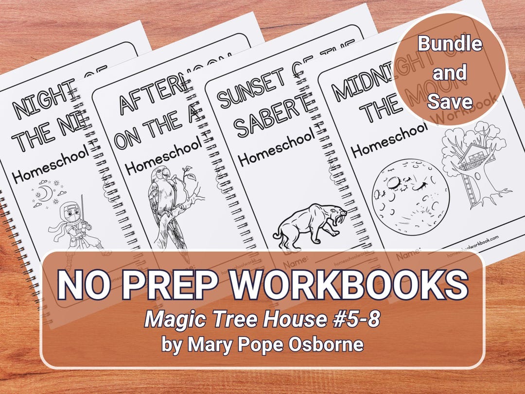 Magic Tree House Homeschool Workbook Bundle | Night of the Ninjas ...