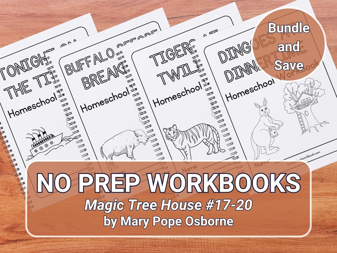 Magic Tree House Homeschool Workbook Bundle | Tonight on the Titanic ...