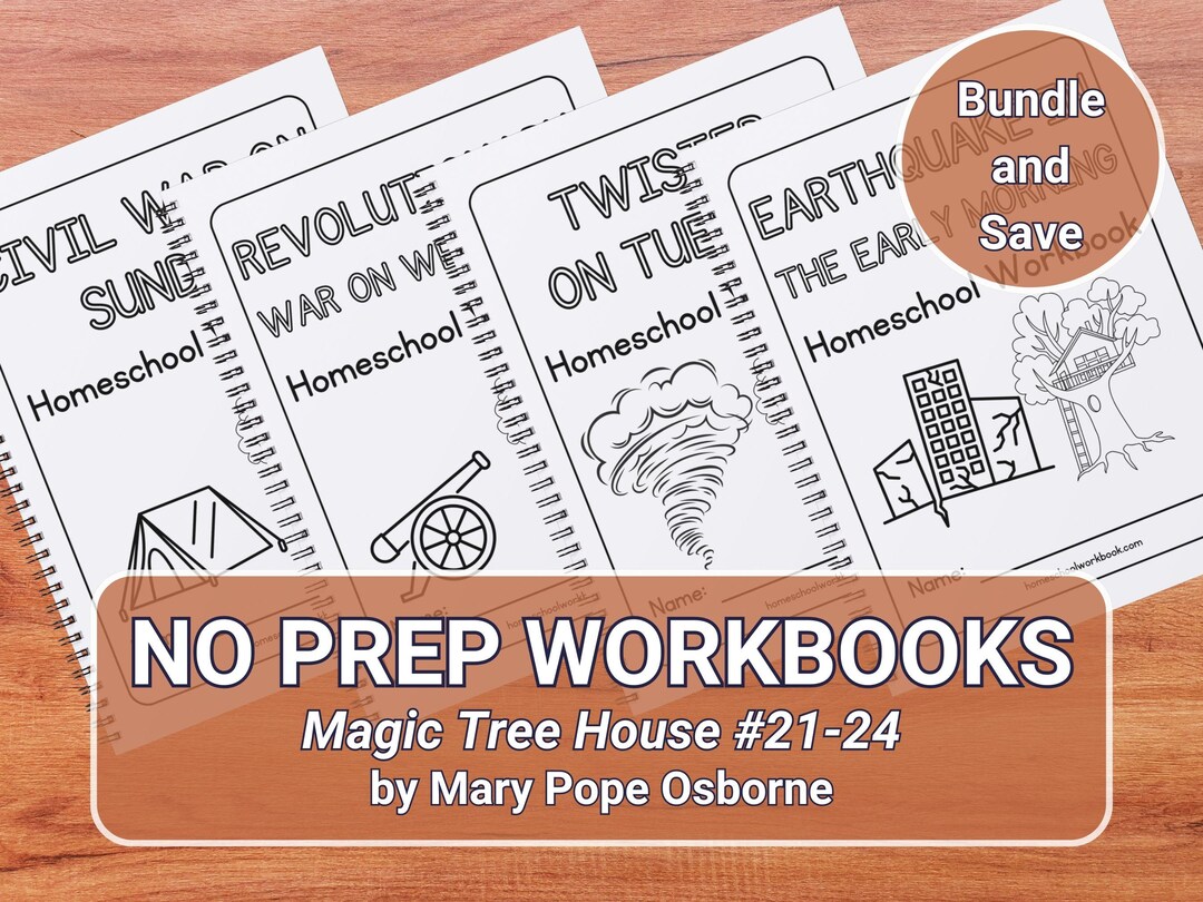 Magic Tree House Homeschool Bundle | Civil War on Sunday, Revolutionary ...