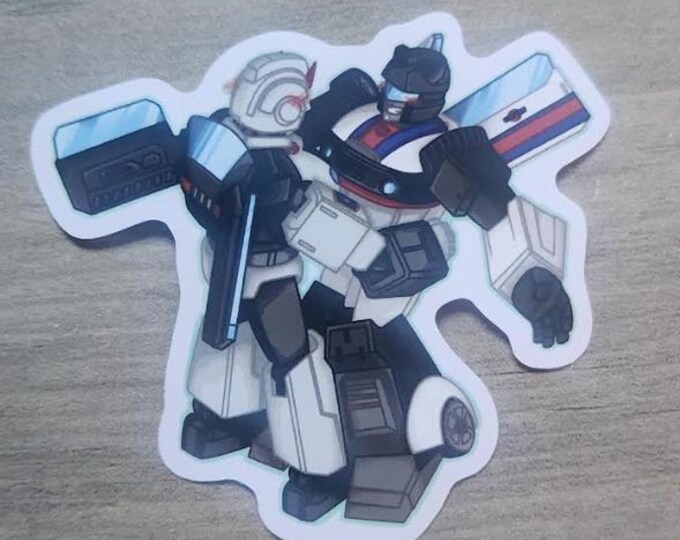 Transformers Jazzprowl STICKER Fanart for Fandom Ship Jazz/prowl - Etsy
