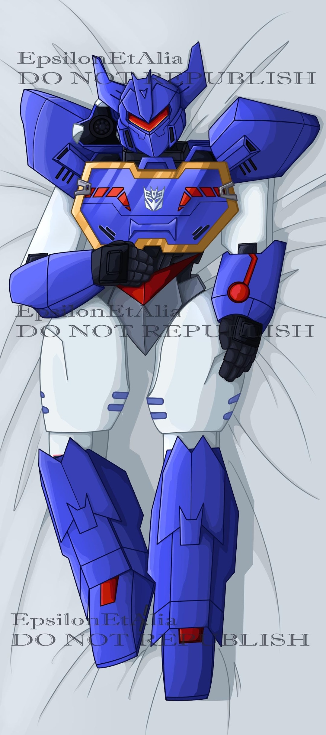 Transformers TF Earthspark Soundwave SW Body Pillow PNG File (personal ...