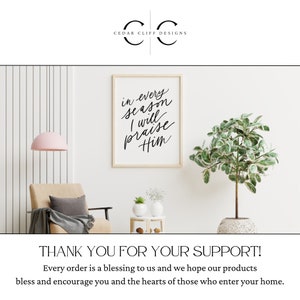 This Family is Set Apart for His Glory Wall Art Print, Family Mission ...