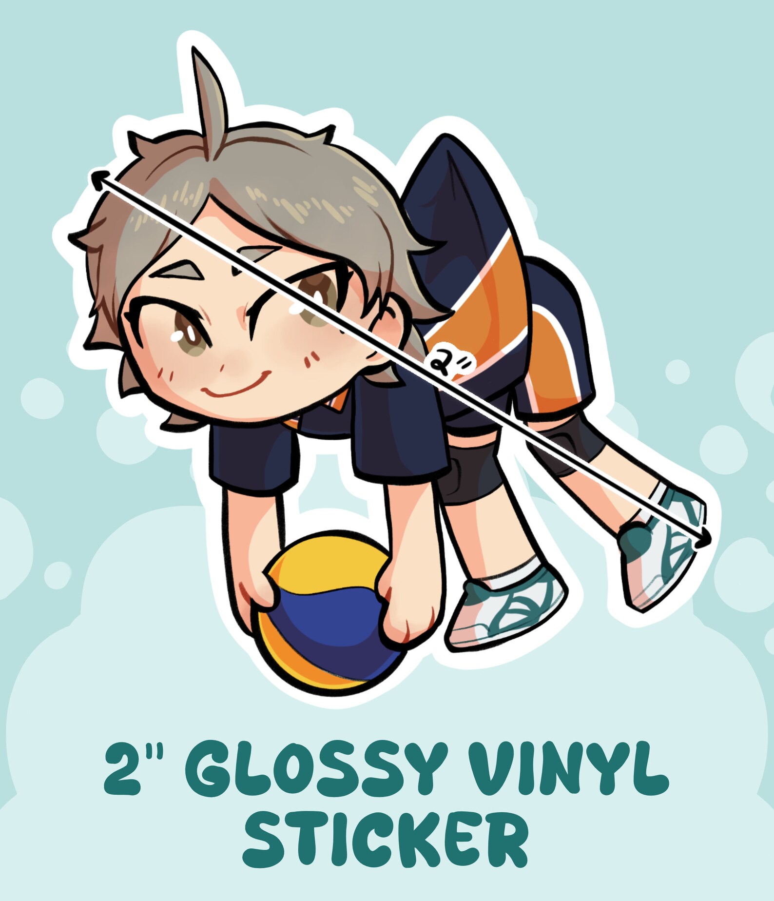 Haikyuu Karasuno Dangle Stickers - Etsy