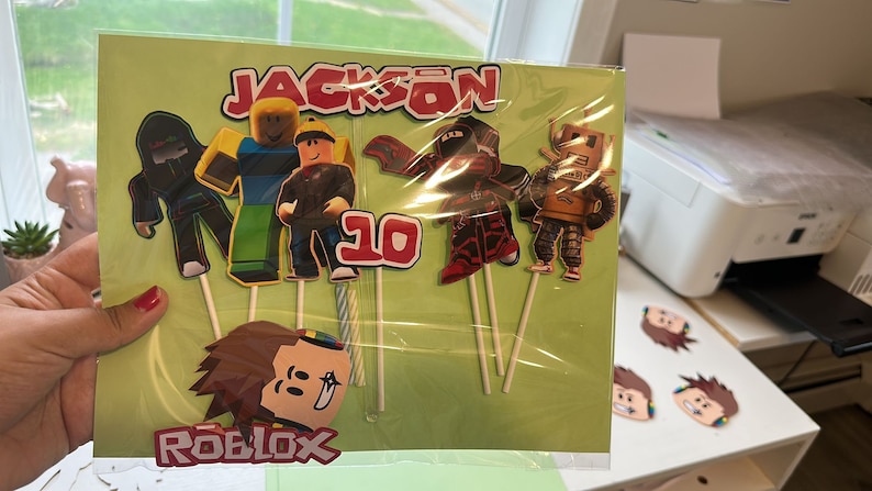 Roblox Cake Topper. - Etsy