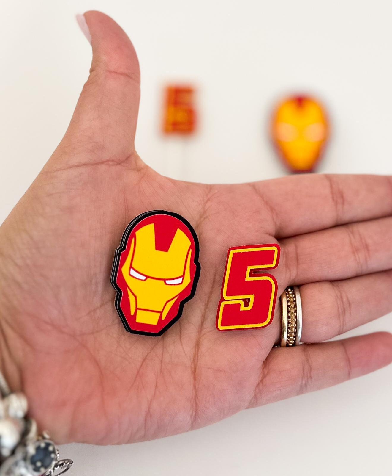 Heroes - Iron - Man - Superheroes -iron Man Cupcake Toppers (one Dozen ...