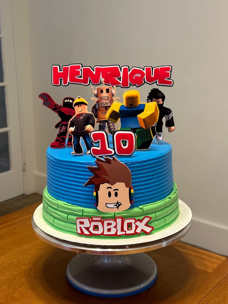 Roblox Cake Topper. - Etsy