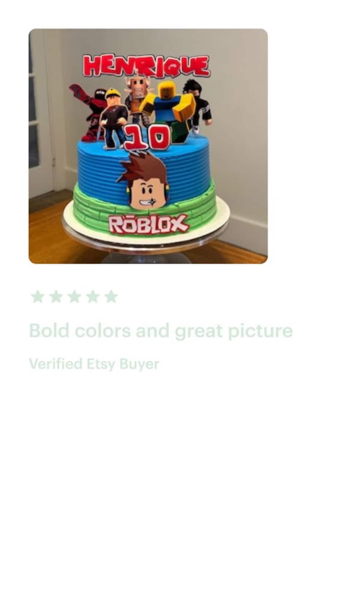 Roblox Cake Topper - Etsy UK