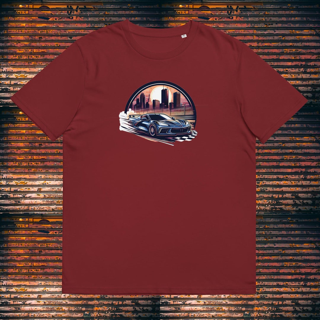 C8 Corvette City Scape T-shirt - Etsy