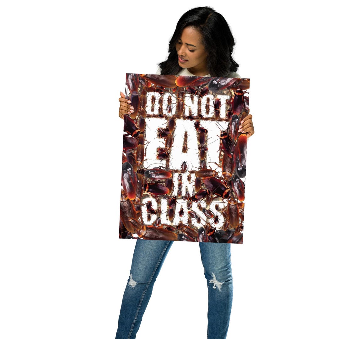 Do Not Eat in Class | Semi-gloss Poster - Etsy
