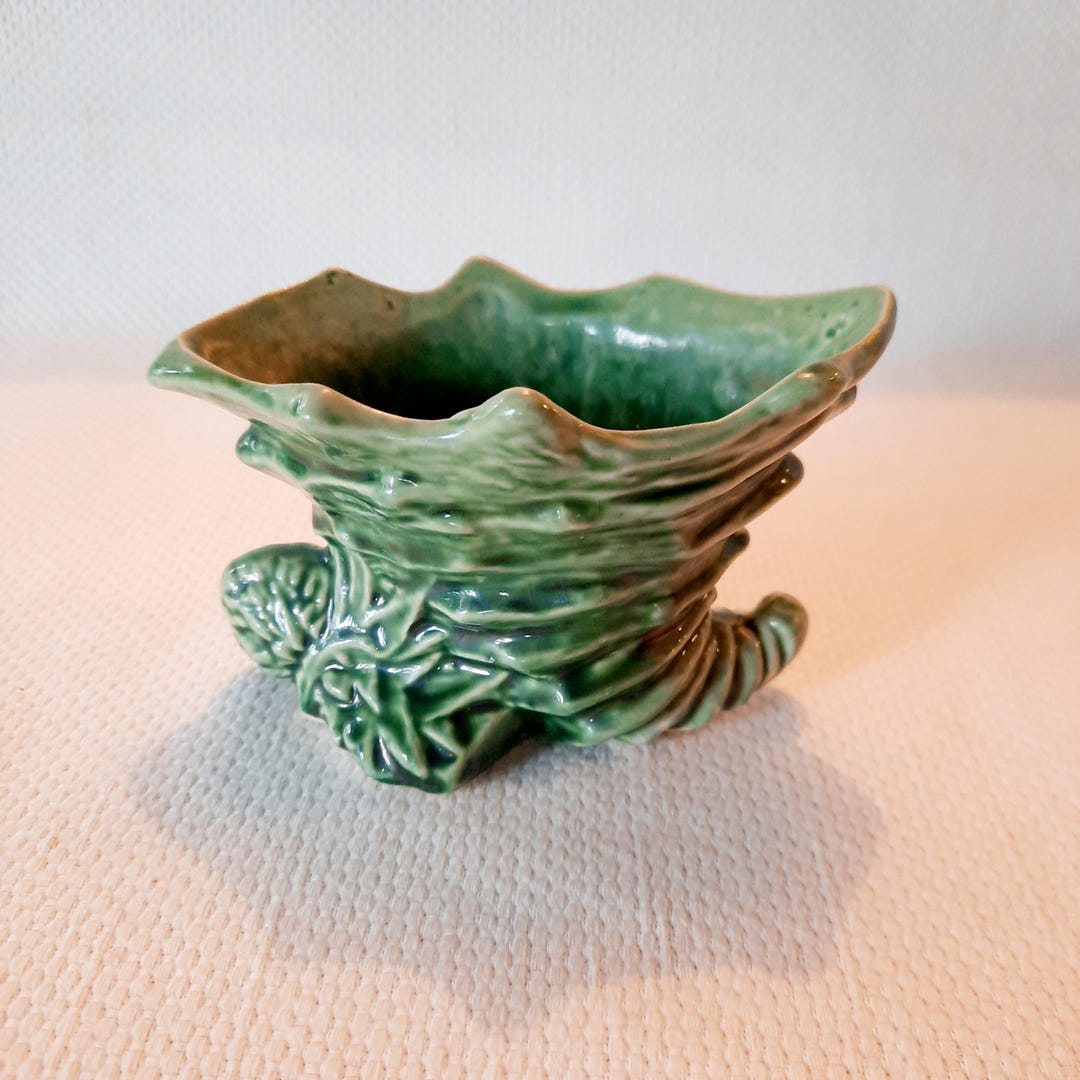 Vintage Mccoy Pottery Green Cornucopia, 3 1/2" H - Etsy