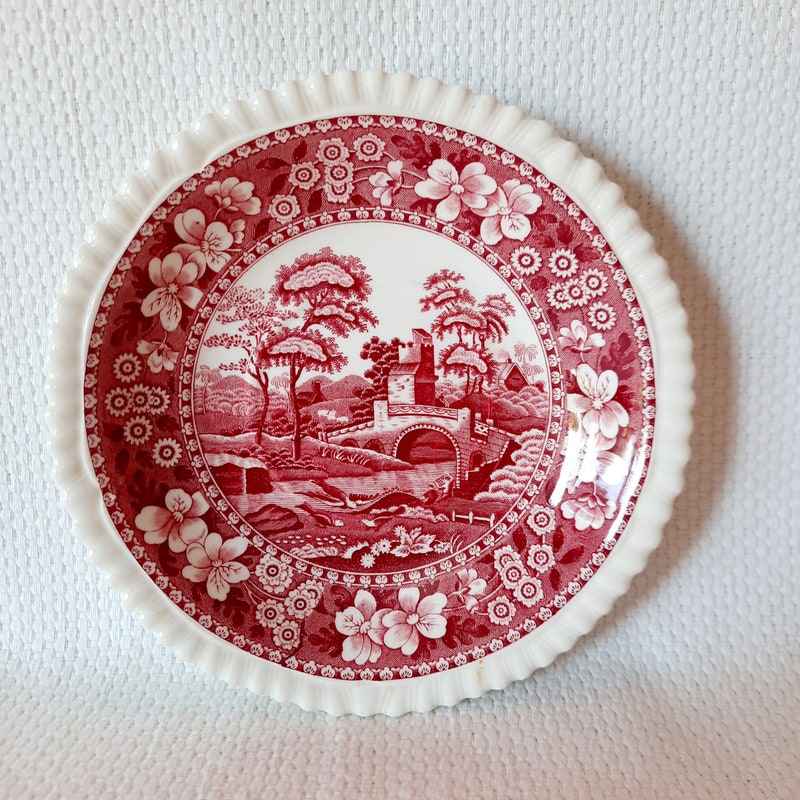 Red Transfer Ware - Etsy