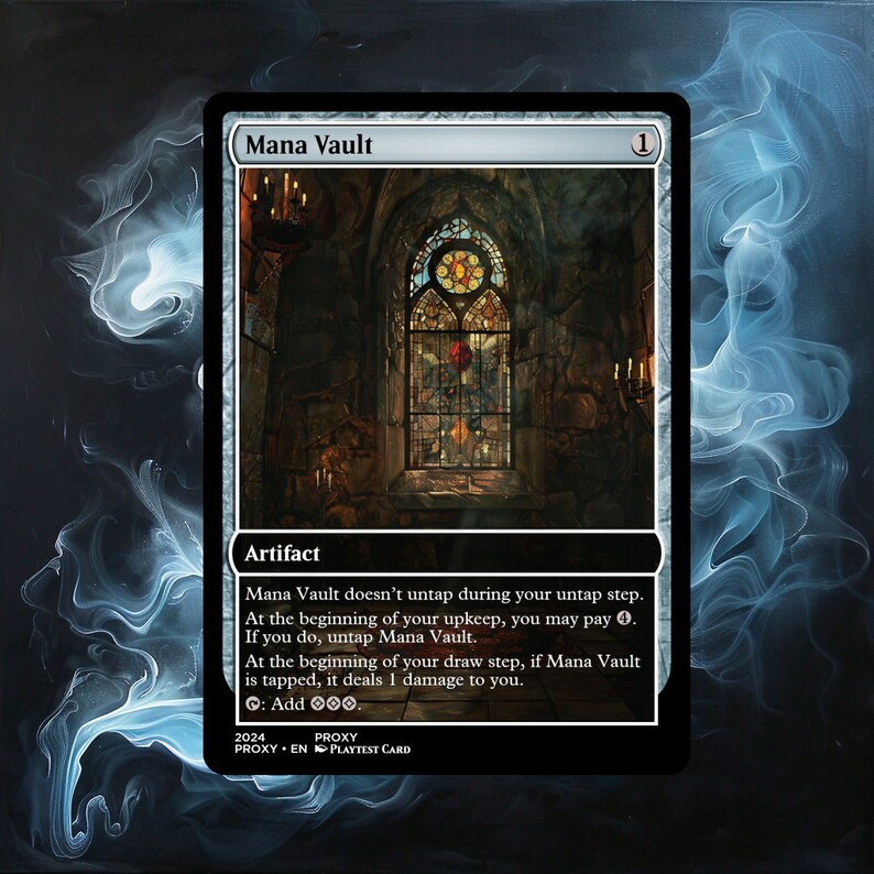 Mana Vault Old School Style Proxy Custom Proxy for Commander MTG Magic the Gathering Proxies MTG ...