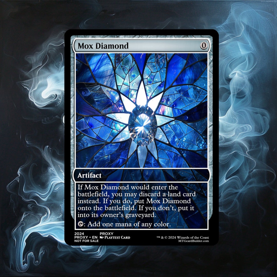 Mox Diamond Old School Style Proxy Custom Proxy for Commander MTG Magic ...
