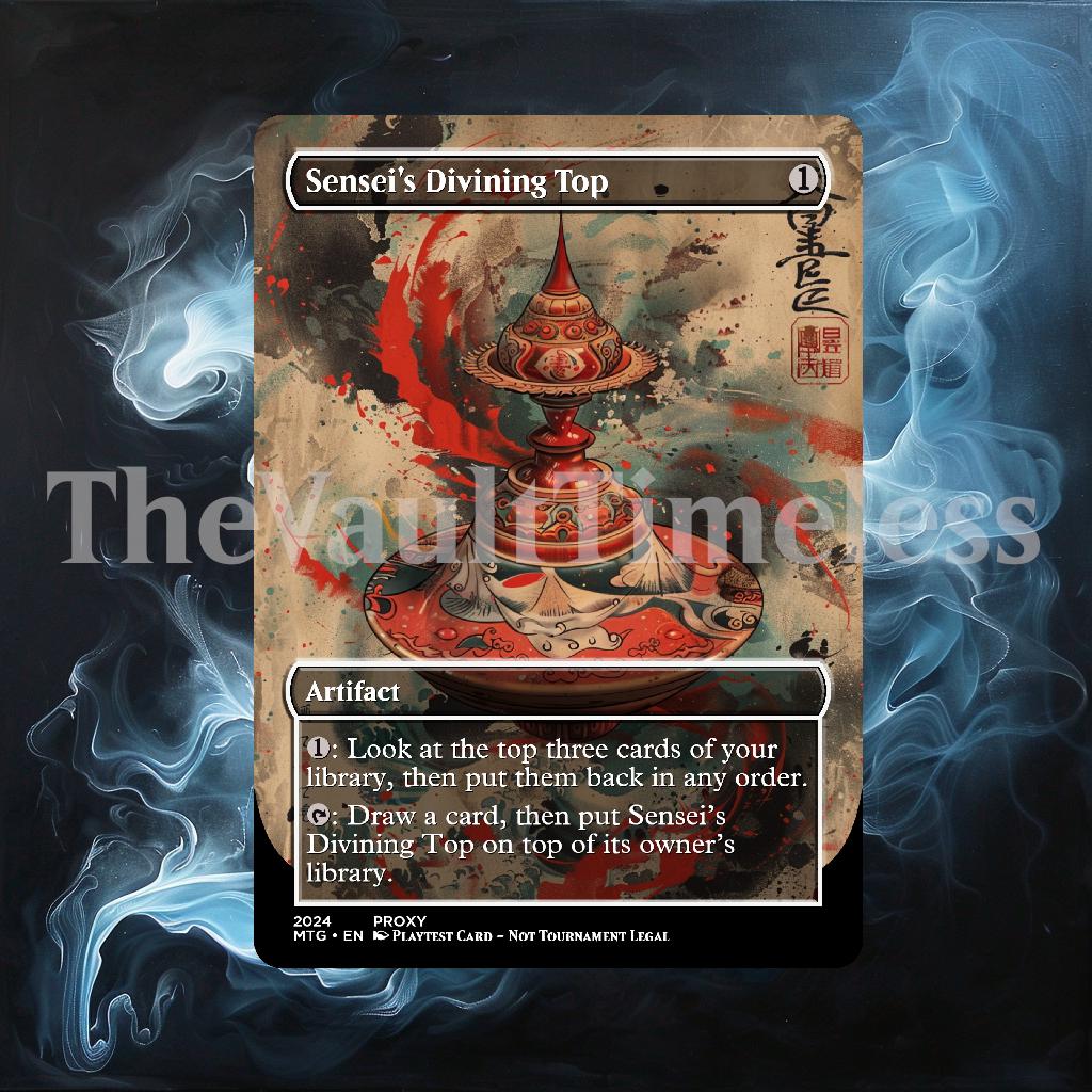 Sensei's Divining Top Japanese Style Proxy Custom Proxy for Commander Proxies - Etsy