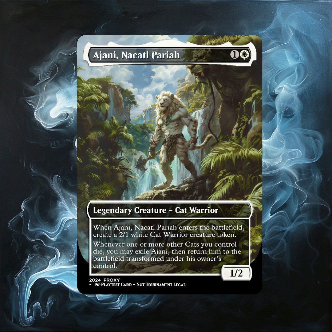 Ajani, Nacatl Pariah - Ajani, Nacatl Avenger - Custom Proxy for Commander MTG - Magic the ...