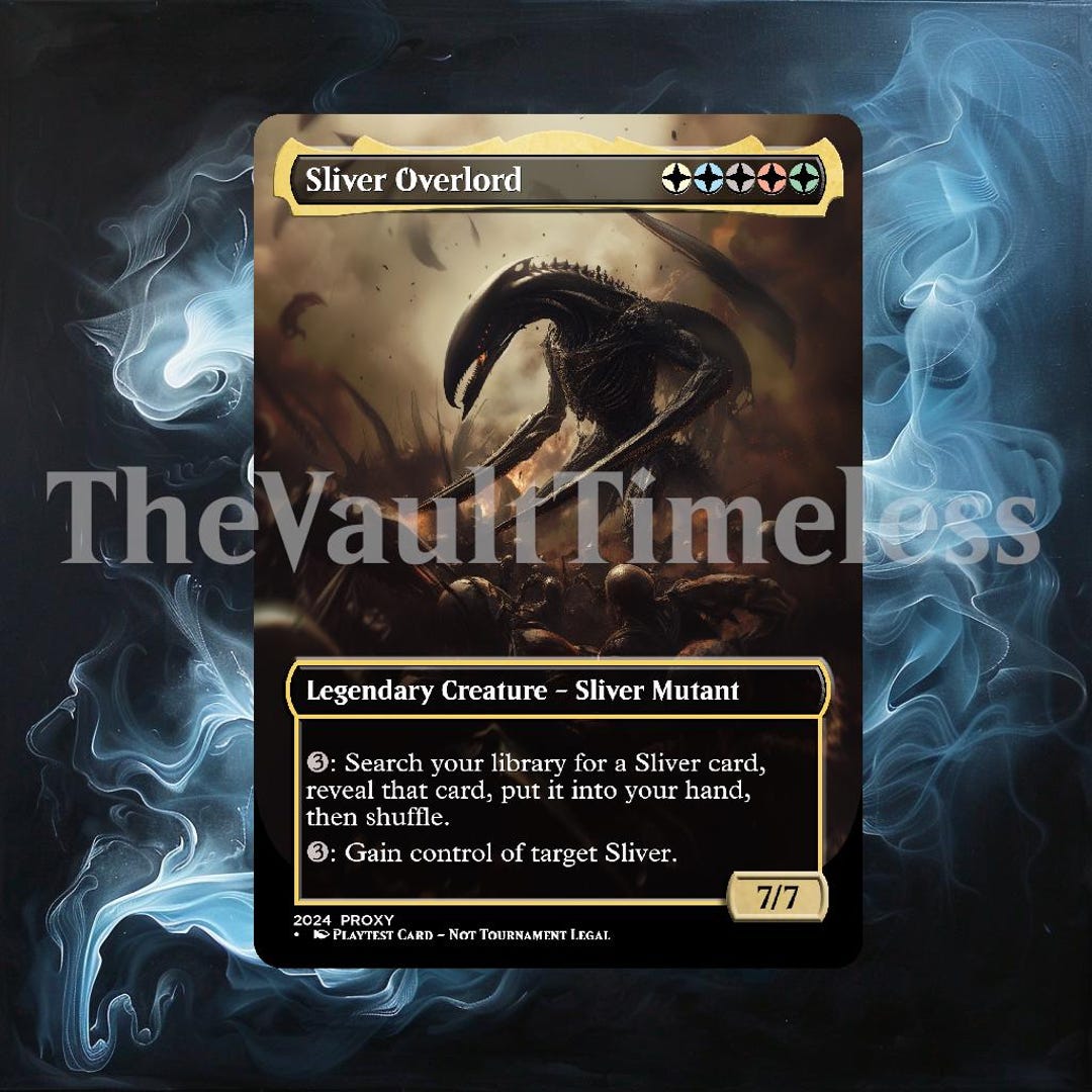 Sliver Overlord Proxy - Custom Proxy for Commander - Proxies - Etsy