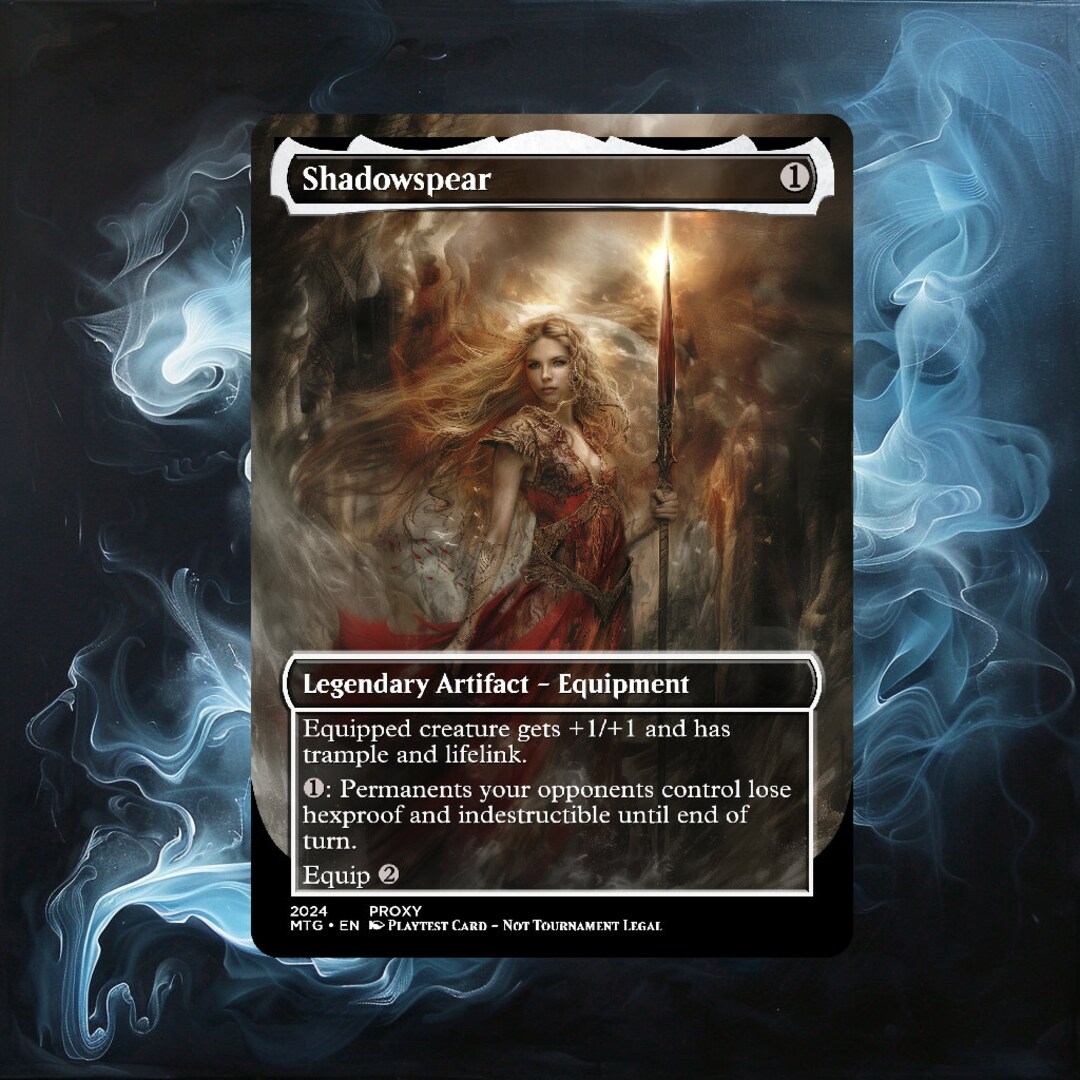 Shadowspear Proxy Custom Proxy for Commander MTG Magic the Gathering ...