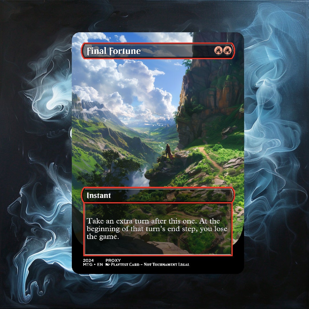 Final Fortune Mtg Proxy Custom Proxy for Commander MTG Magic the Gathering Proxies MTG Proxies ...