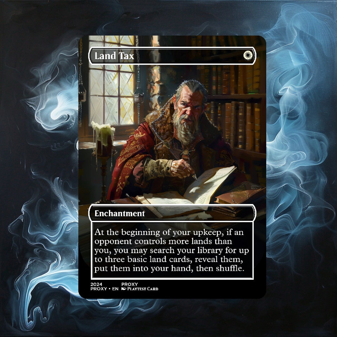Discounted Land Tax Custom Proxy for Commander MTG Magic the Gathering ...