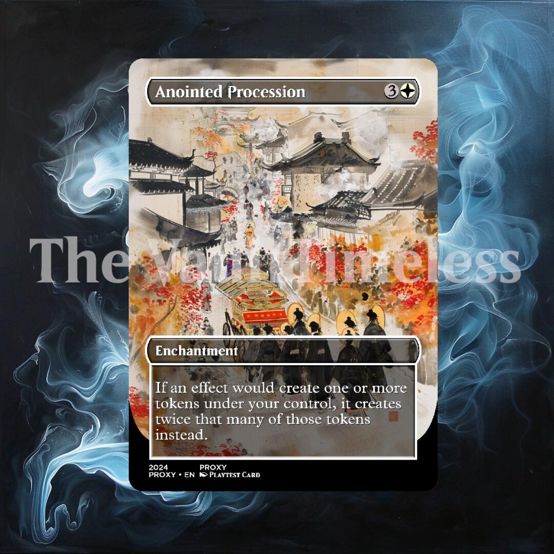 Anointed Procession Japanese Style Proxy - Custom Proxy for Commander - Proxies - Etsy