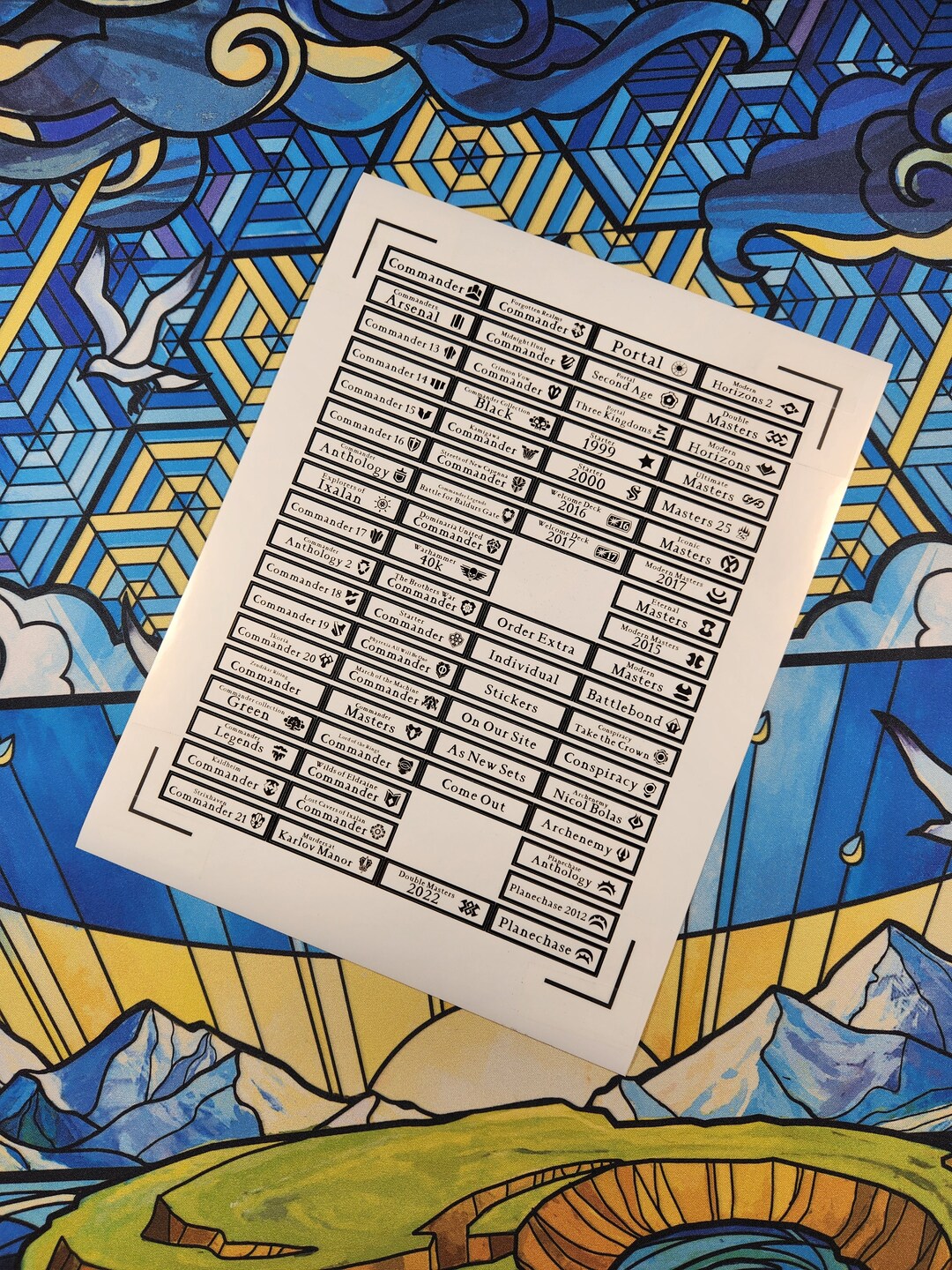 Set 3 Magic the Gathering Divider Labels multiplayerintromodern/masters ...