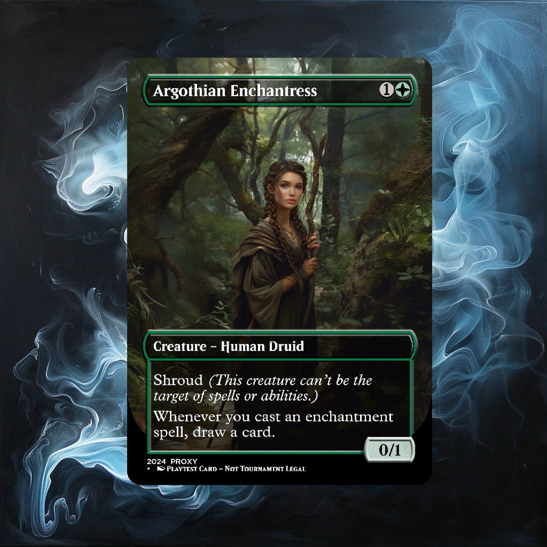 Argothian Enchantress Proxy Custom Proxy for Commander Proxies - Etsy