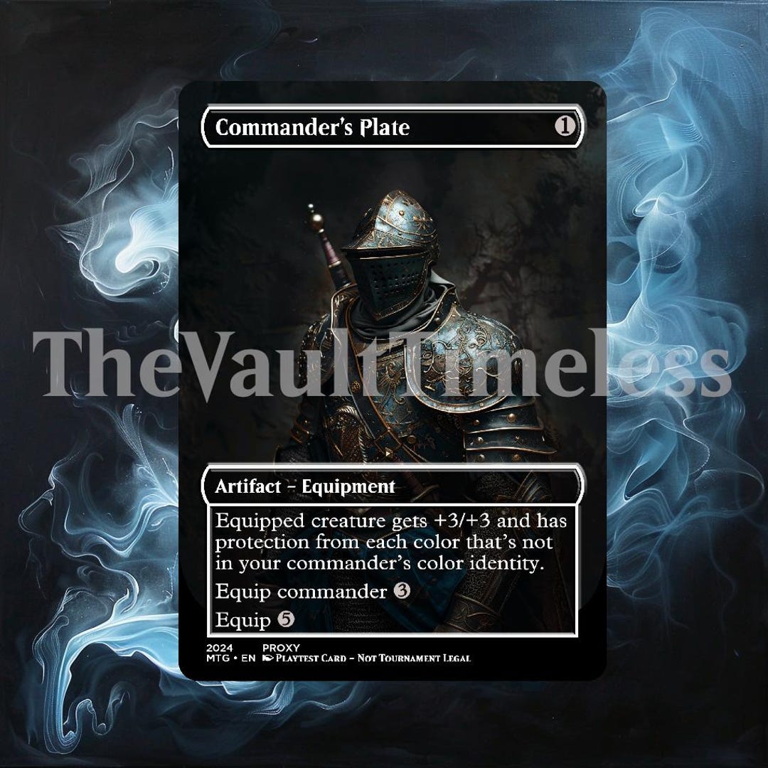 Commander's Plate Proxy - Custom Proxy for Commander - Proxies - Etsy