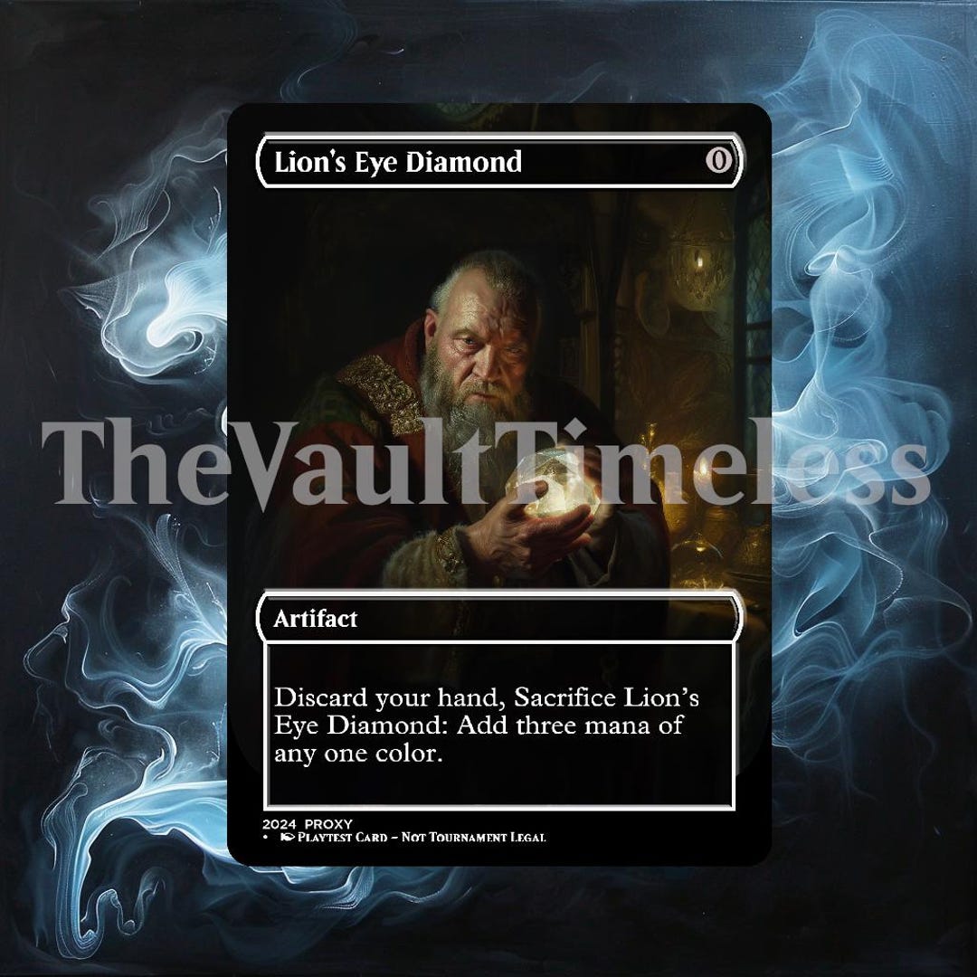 Lion's Eye Diamond Proxy - Custom Proxy for Commander - Proxies - Etsy