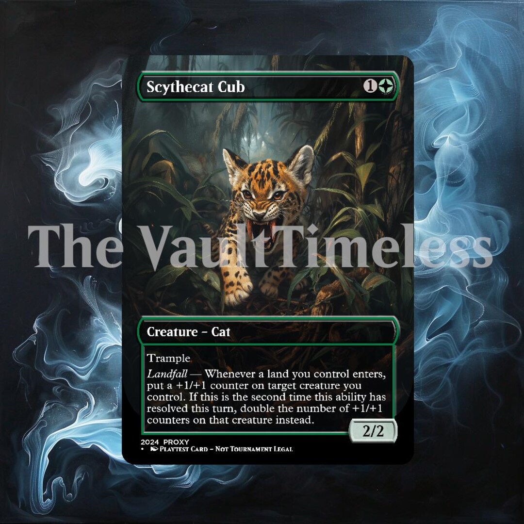 Scythecat Cub Proxy - Custom Proxy for Commander - Proxies - Etsy