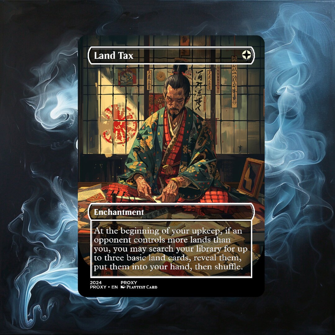 Land Tax Japanese Style Proxy Custom Proxy for Commander Proxies - Etsy