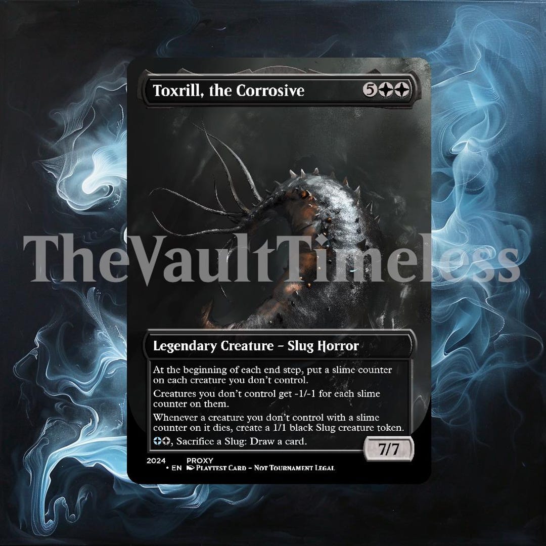 Toxrill, the Corrosive Proxy - Custom Proxy for Commander - Proxies - Etsy