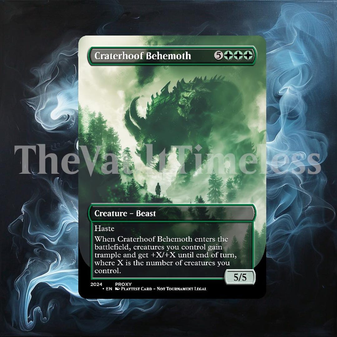 Craterhoof Behemoth Proxy - Custom Proxy for Commander - Proxies - Etsy