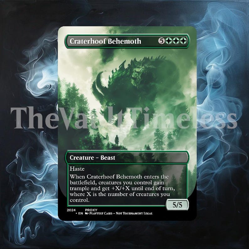 Craterhoof Behemoth Proxy - Custom Proxy for Commander - Proxies - Etsy