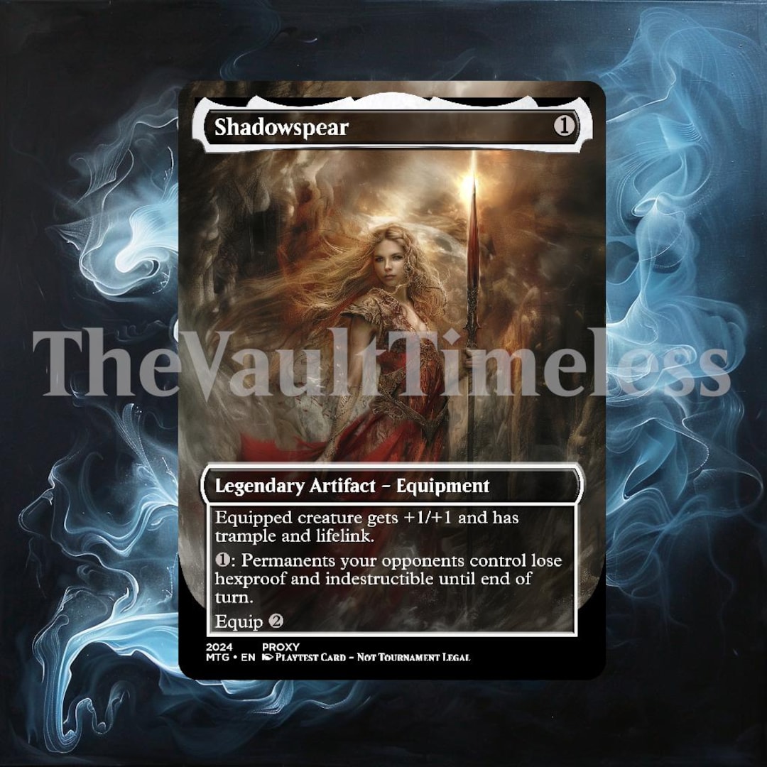 Shadowspear Proxy - Custom Proxy for Commander - Proxies - Etsy