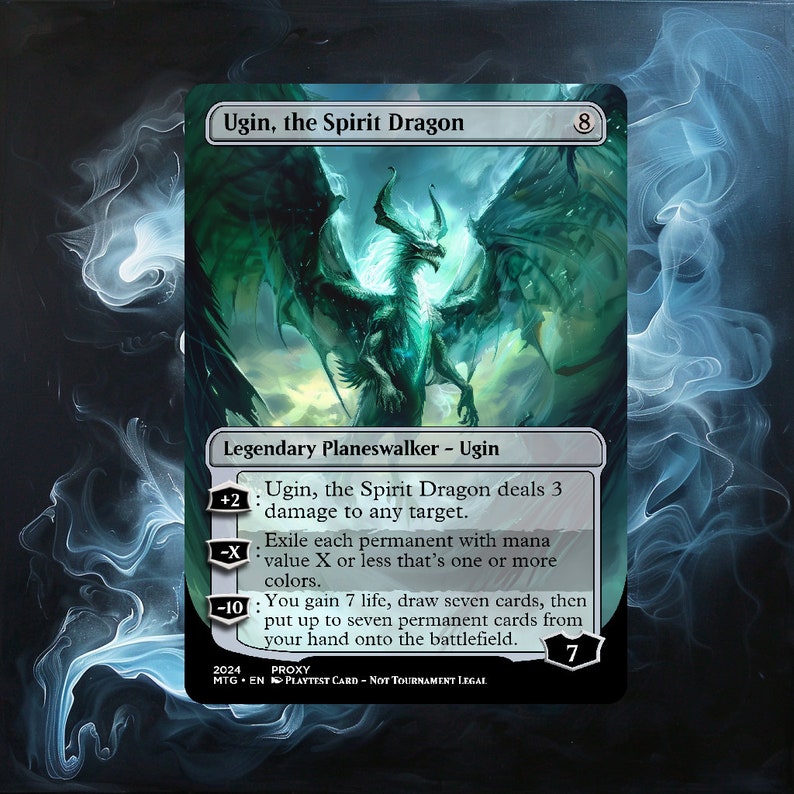 Ugin, the Spirit Dragon Proxy Custom Proxy for Commander MTG Magic the Gathering Proxies MTG ...