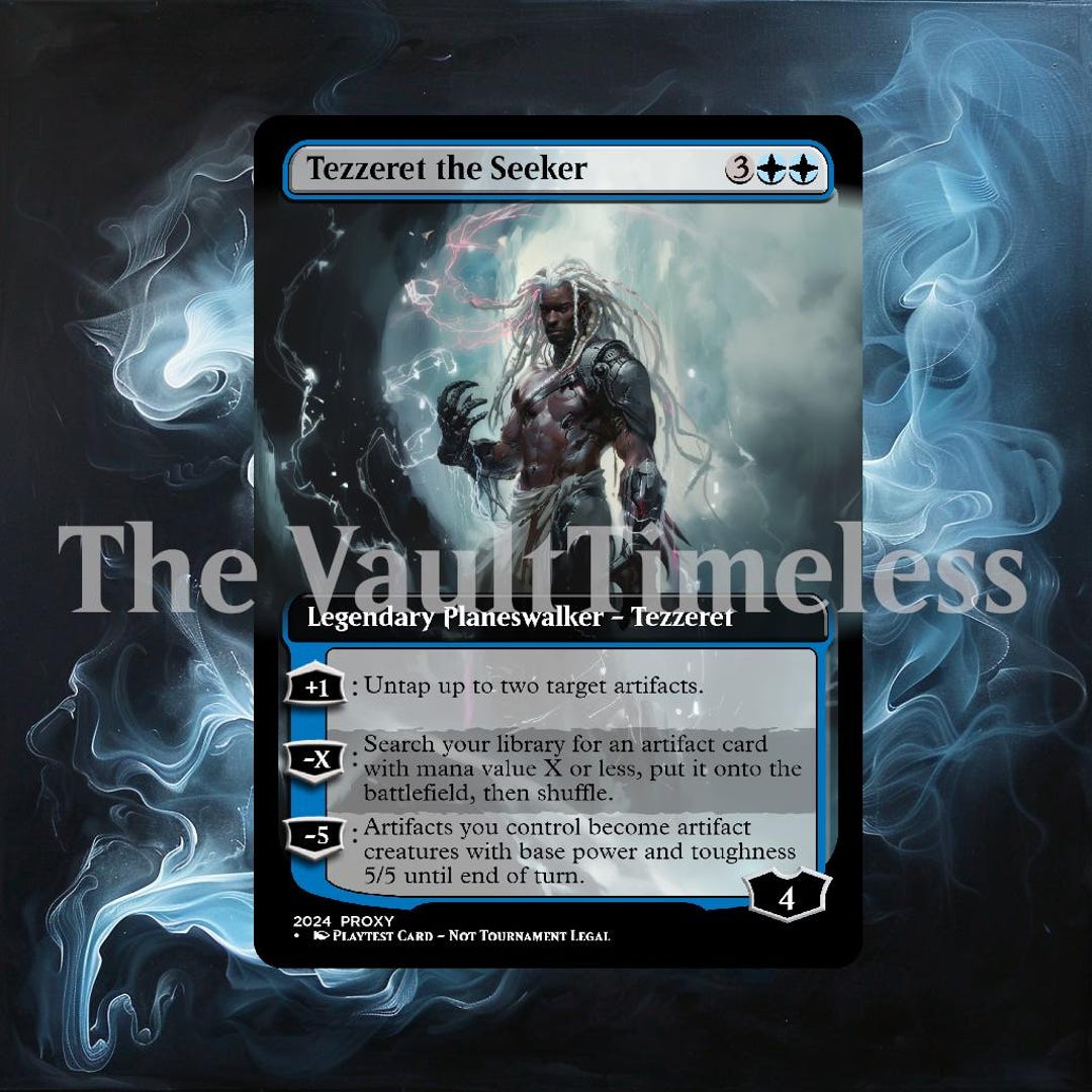 Tezzeret the Seeker Proxy - Custom Proxy for Commander - Proxies - Etsy