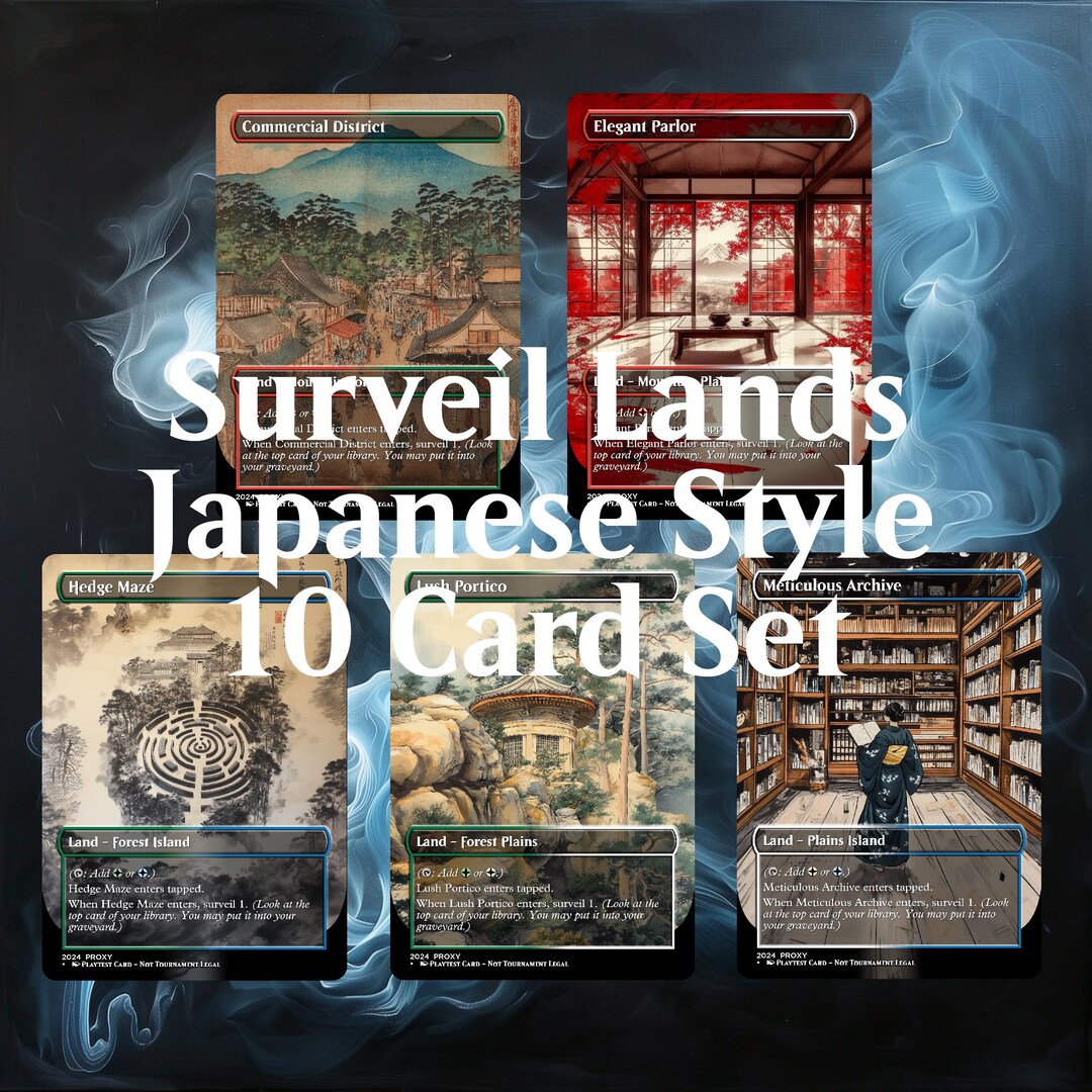Japanese Style Surveil Lands Proxy Set - Custom Proxy Commander ...