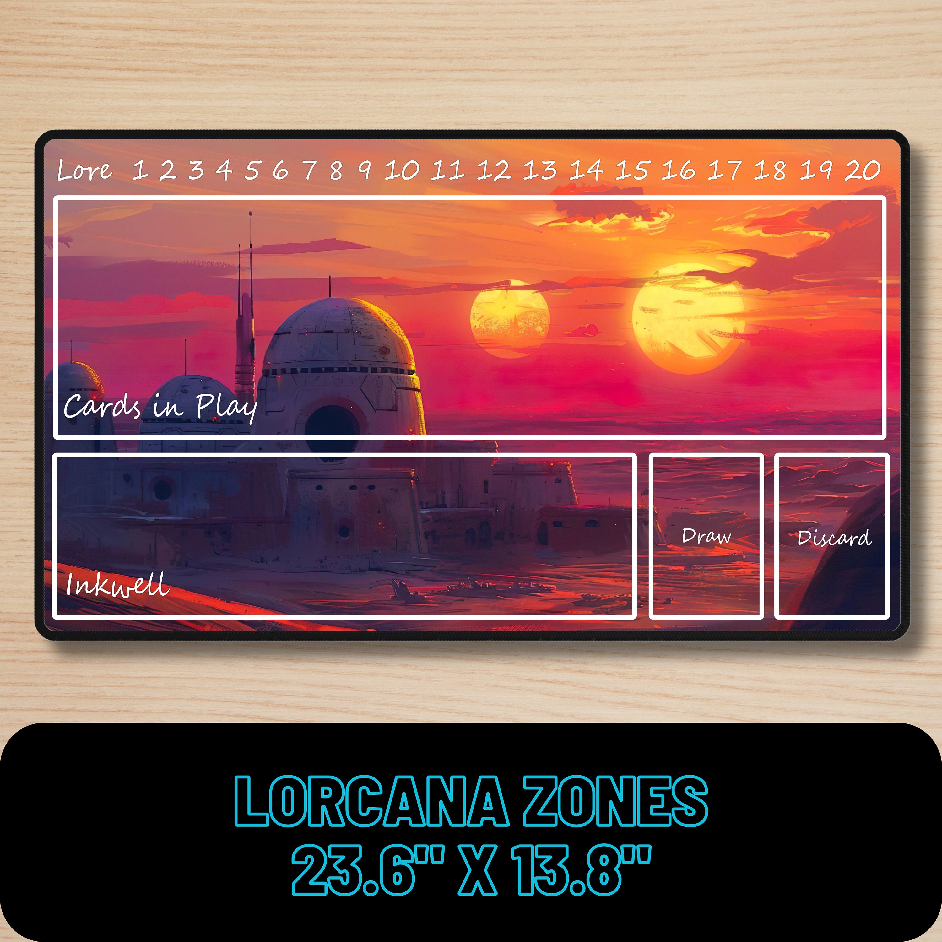 Star Wars Unlimited Playmat Tatooine Inspired Desk Mat, Desert Planet ...