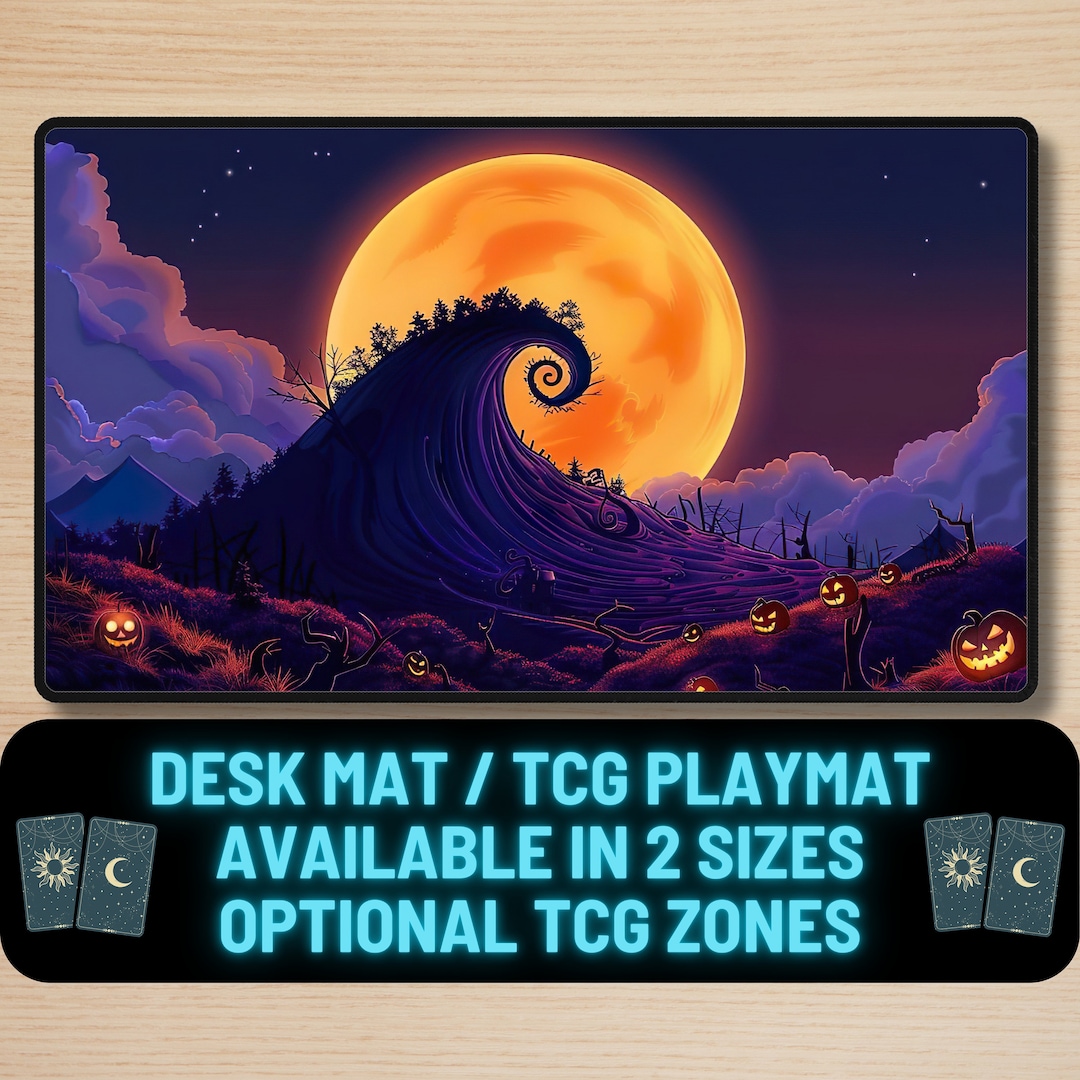 Lorcana Playmat Halloween Town Spiral Hill, Nightmare Before Christmas ...