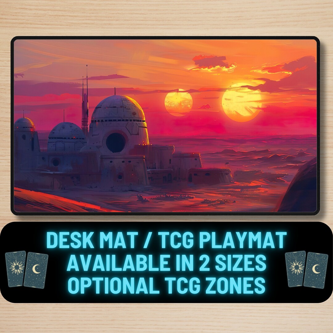 Star Wars Unlimited Playmat Tatooine Inspired Desk Mat, Desert Planet ...