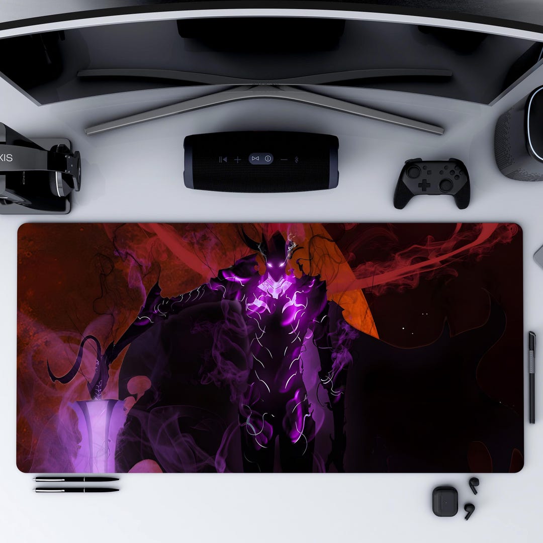 Igris the Bloodred Knight Playmat, Solo Leveling Gaming Deskmat, XL ...