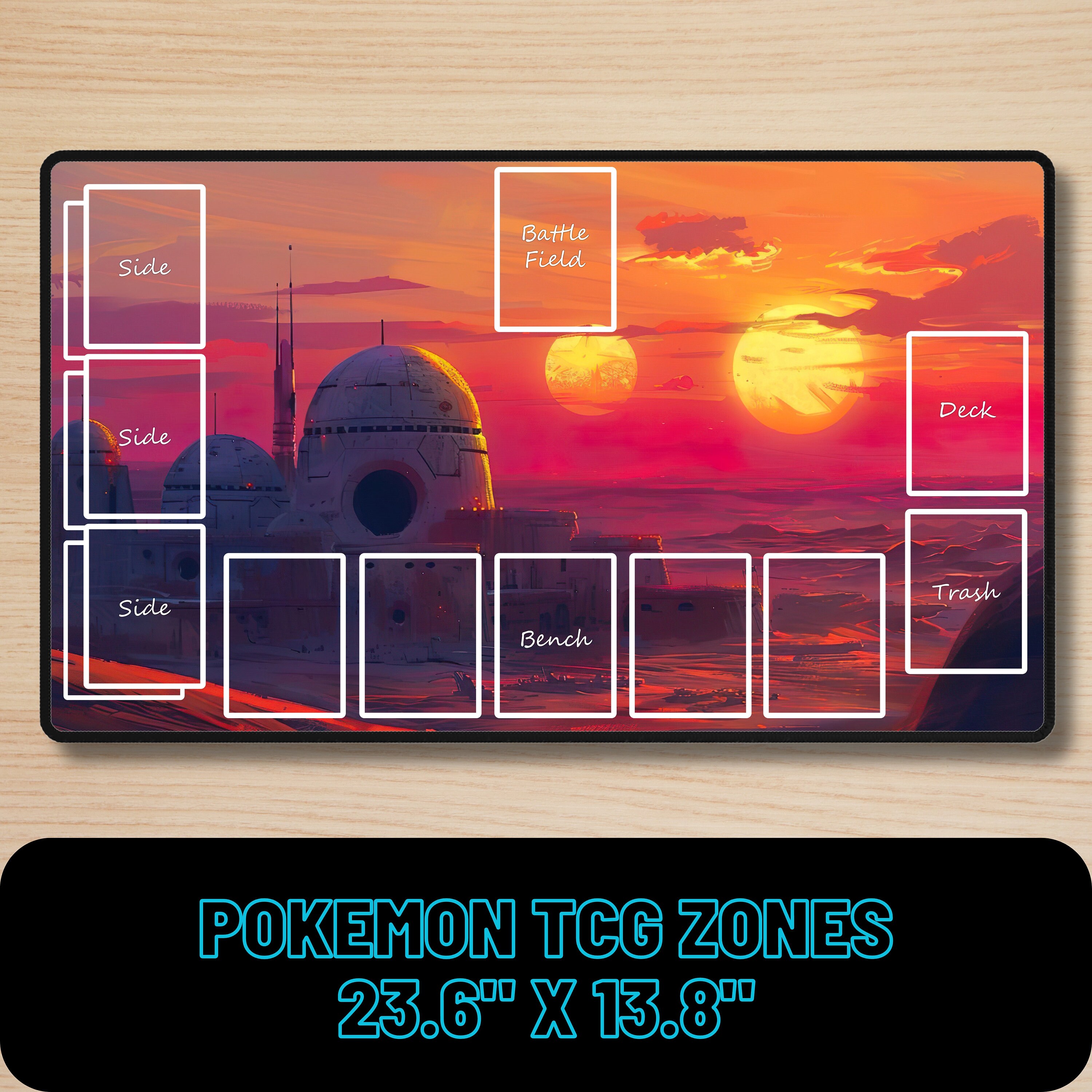 Star Wars Unlimited Playmat Tatooine Inspired Desk Mat, Desert Planet ...