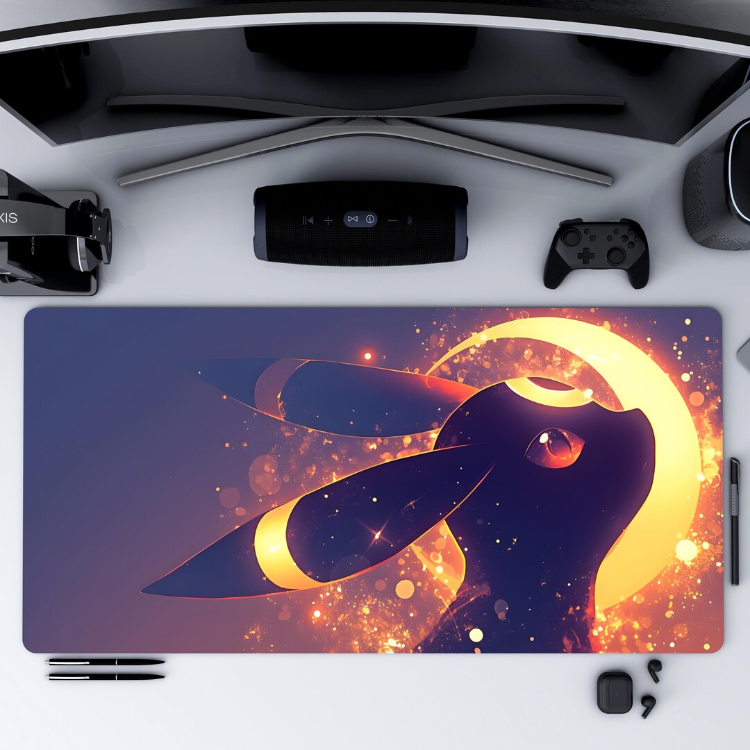 Umbreon Moonlight Playmat, Pokemon Inspired Gaming Deskmat, XL Extended ...