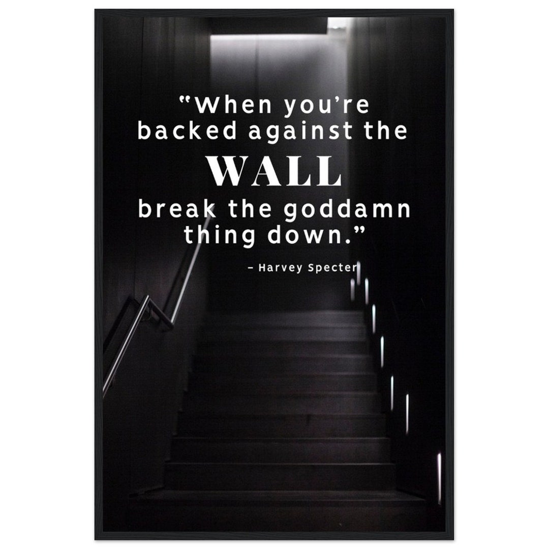 Harvey Specter Suits Motivational Quotes Premium Matte Paper Wooden ...