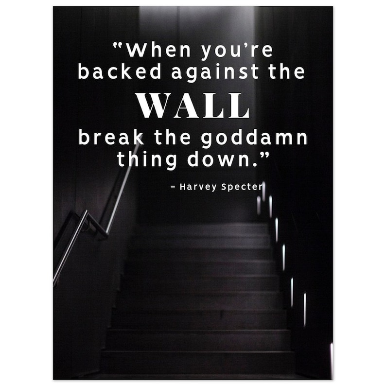 Motivational Quote - Suits - Harvey Specter - Premium Semi-glossy Paper ...