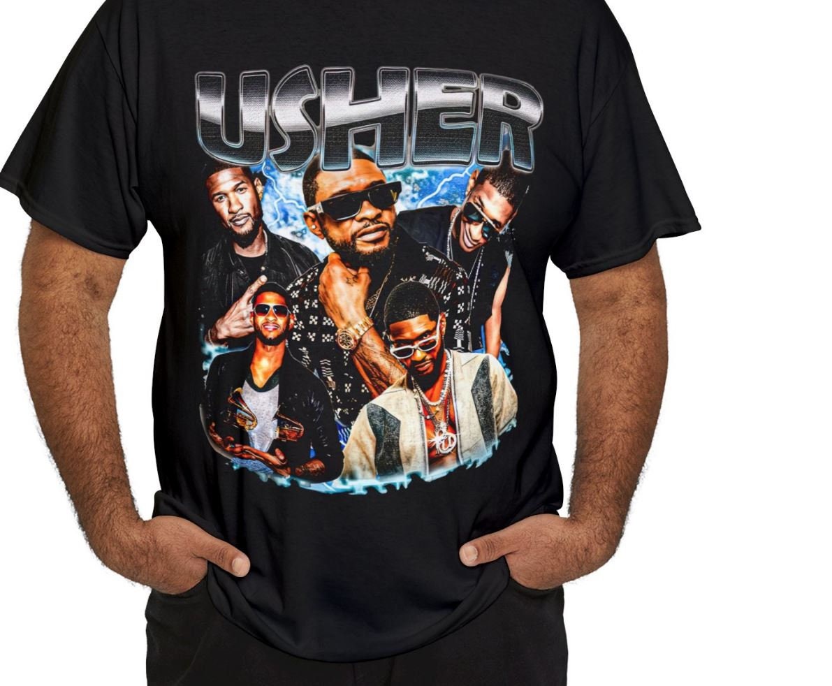USHER T Shirt Design. Png Digital 4500x5100 Px. RAYMOND, R&B, Pop ...