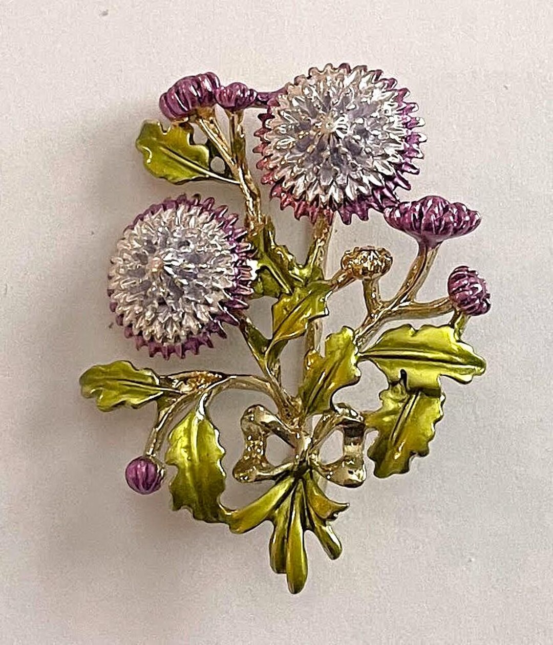 Dark Purple Scottish Scotland THISTLE Flower Birthday Bridal Wedding ...